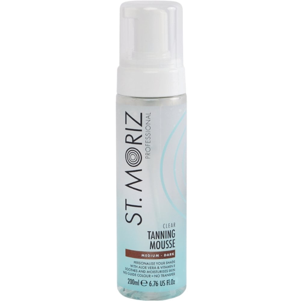 St. Moriz Professional Clear Self-Tanning Mousse Medium 200ml – Justmylook