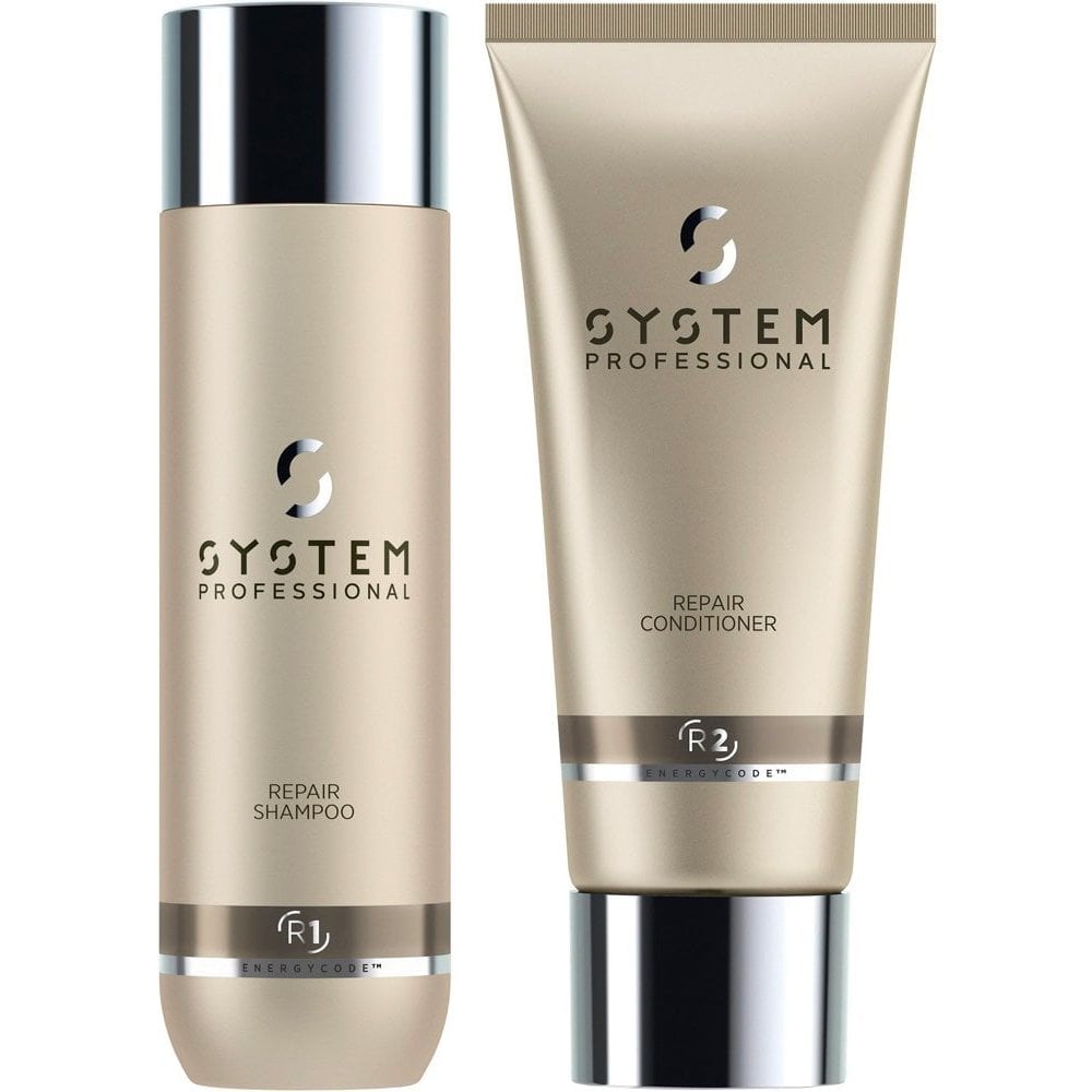 System Professional Repair Shampoo 250ml & Conditioner 200ml Twin ...