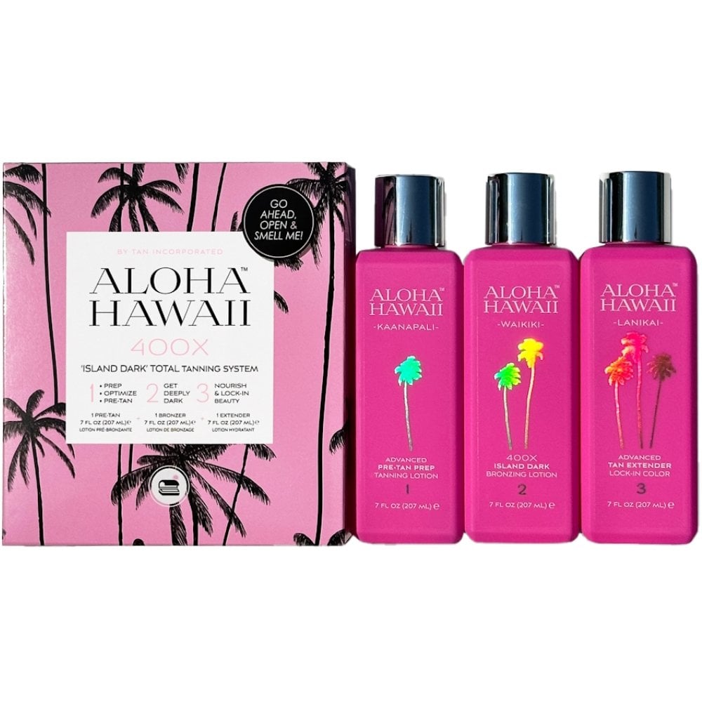 Tan Incorporated 3 Piece Aloha Hawaii Total Tanning Accelerator System ...