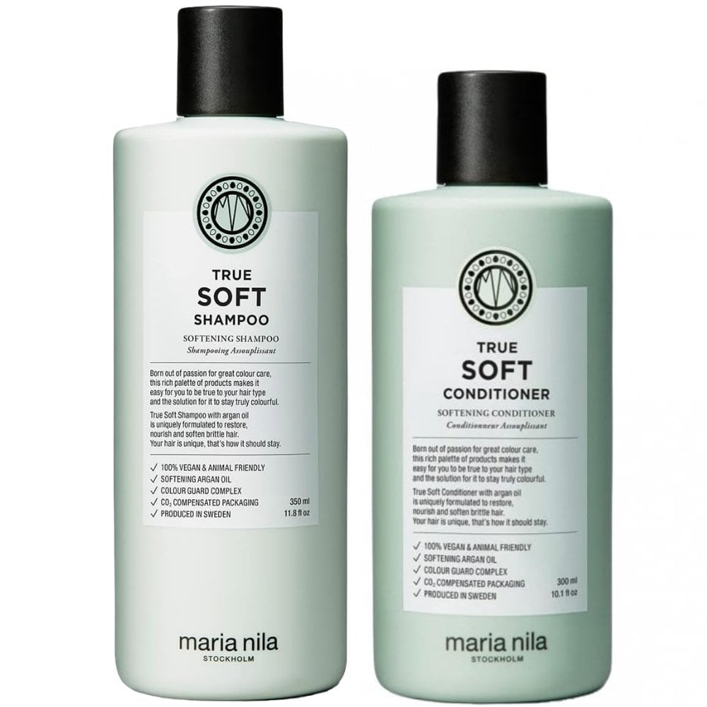 Maria Nila True Soft Softening Shampoo 350ml & Conditioner 300ml Twin ...
