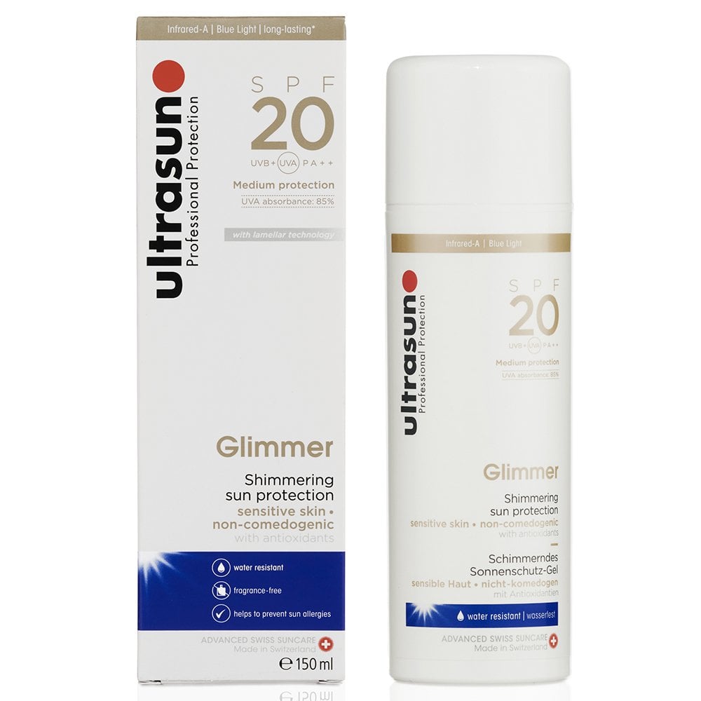 Ultrasun Glimmer Shimmering Sun Protection PA++ SPF20 150ml – Justmylook