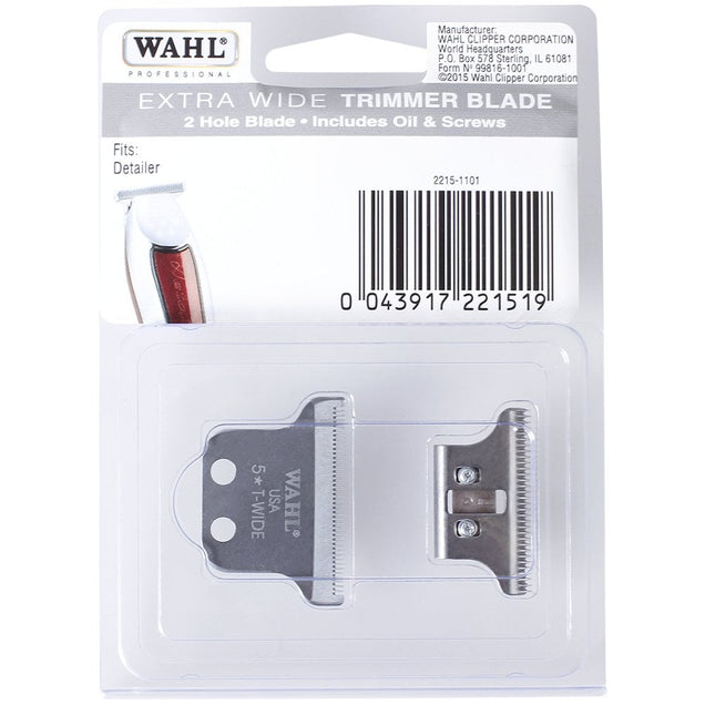 Wahl Professional Detailer Trimmer Replacement Extra Wide T-Blade ...