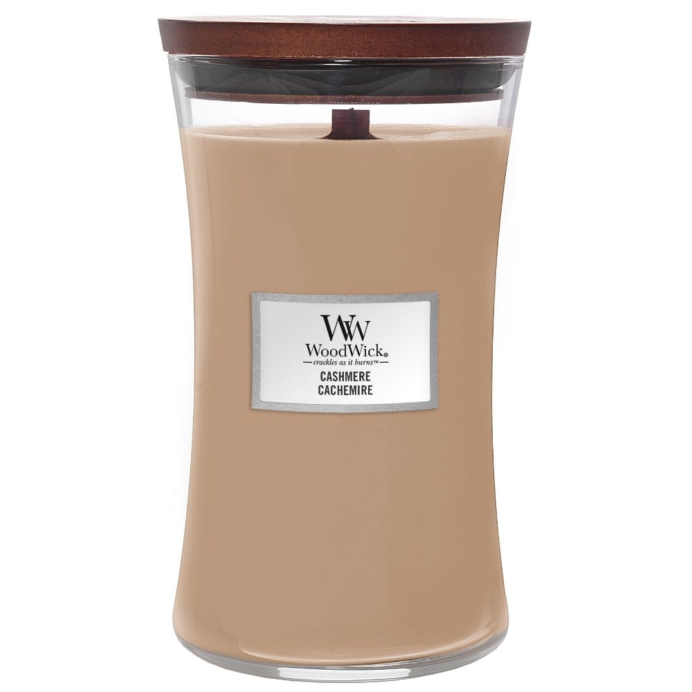 WoodWick Cashmere Large Hourglass Jar Candle – Justmylook
