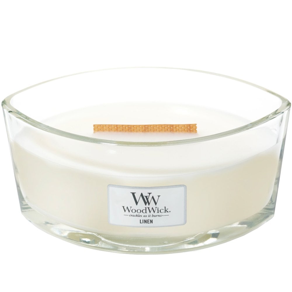 WoodWick Linen Ellipse Jar Candle – Justmylook