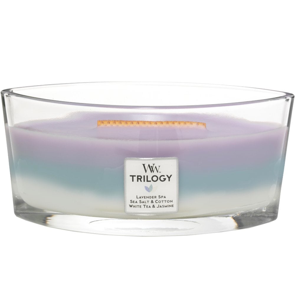 WoodWick Trilogy Calming Retreat Ellipse Jar Candle – Justmylook