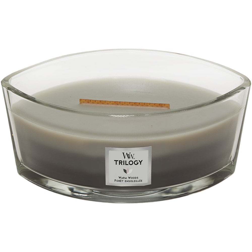 WoodWick Trilogy Warm Woods Ellipse Jar Candle – Justmylook