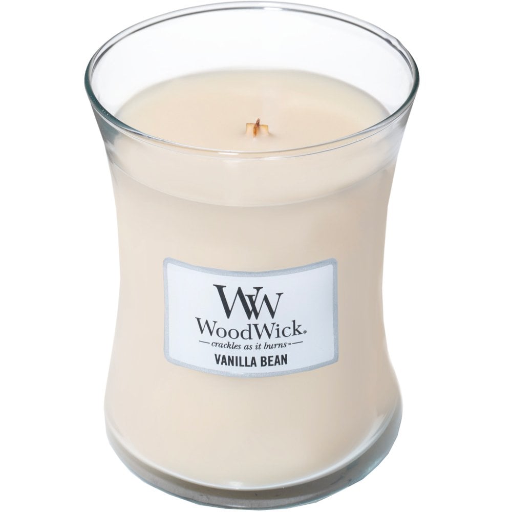 WoodWick Vanilla Bean Medium Hourglass Jar Candle – Justmylook